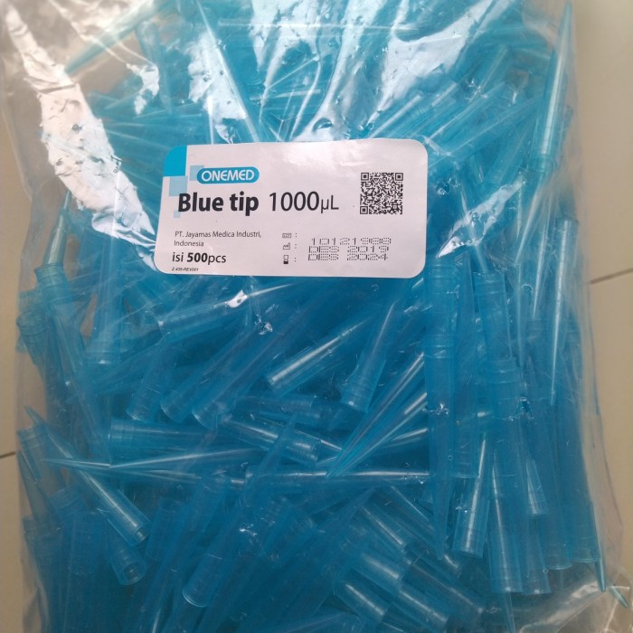 Jual Blue Tip Onemed 500 Pcs / Mikro pipet Tips 1000ul Onemed | Shopee ...