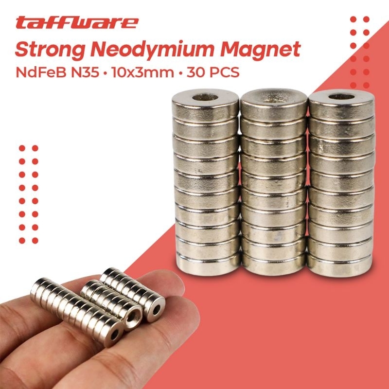 Jual Strong Neodymium Magnet NdFeB N35 10x3mm 30 PCS | Shopee Indonesia