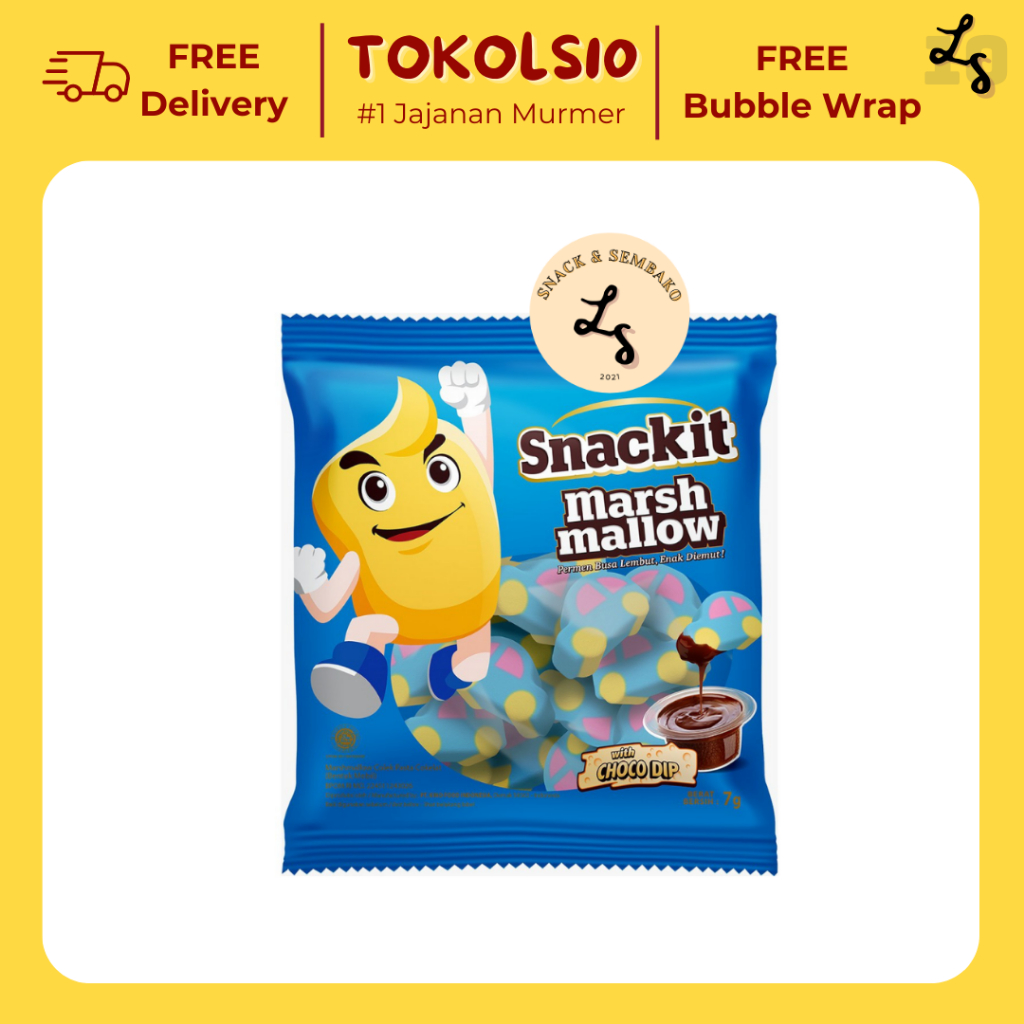 Jual Kino Snack It Marshmallow with Choco Dip Cocol Cokelat Bee/Car ...
