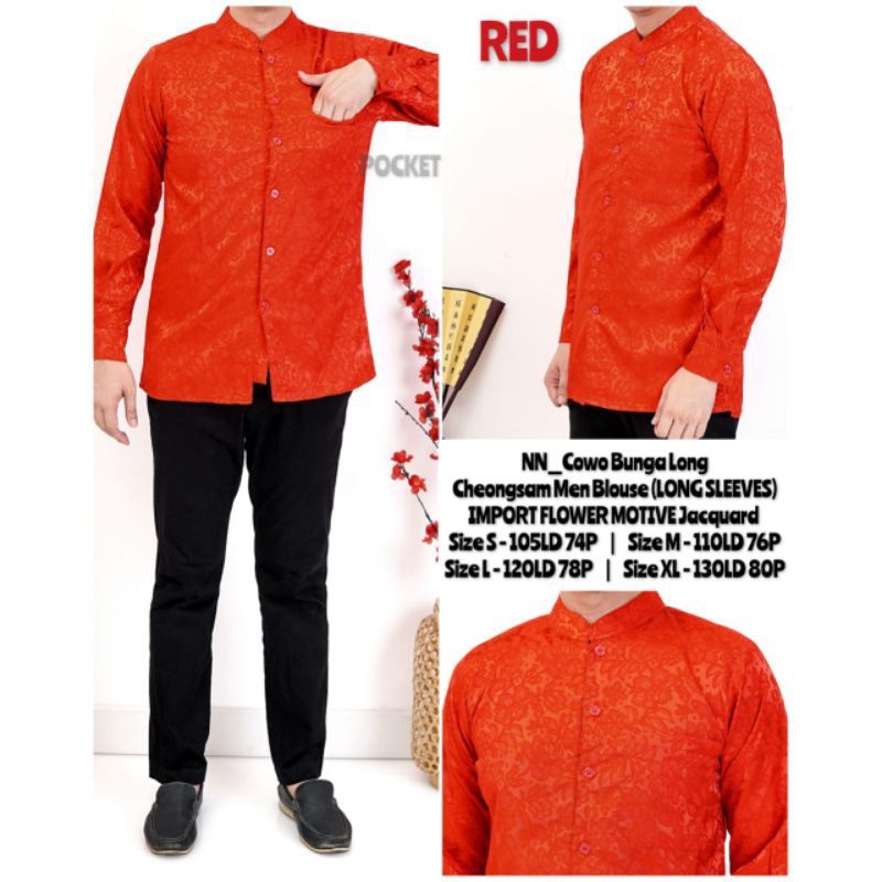 Jual Cheongsam Pria Shanghai baju imlek | Shopee Indonesia