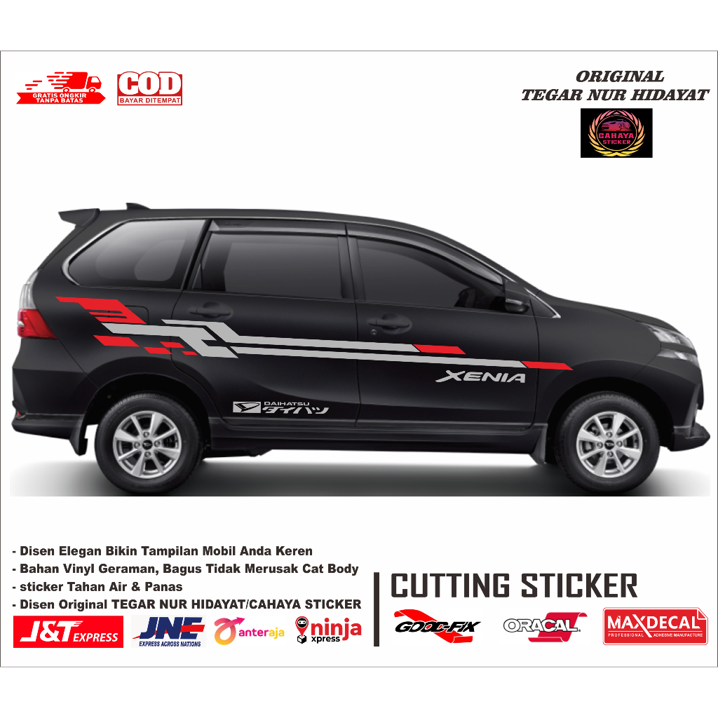 Jual stiker mobil sticker mobil daihatsu xenia stiker lis mobil ...