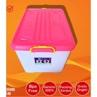 Jual CONTAINER BOX EZY CB 52 LITER TEMPAT PENYIMPANAN WADAH PLASTIK ...
