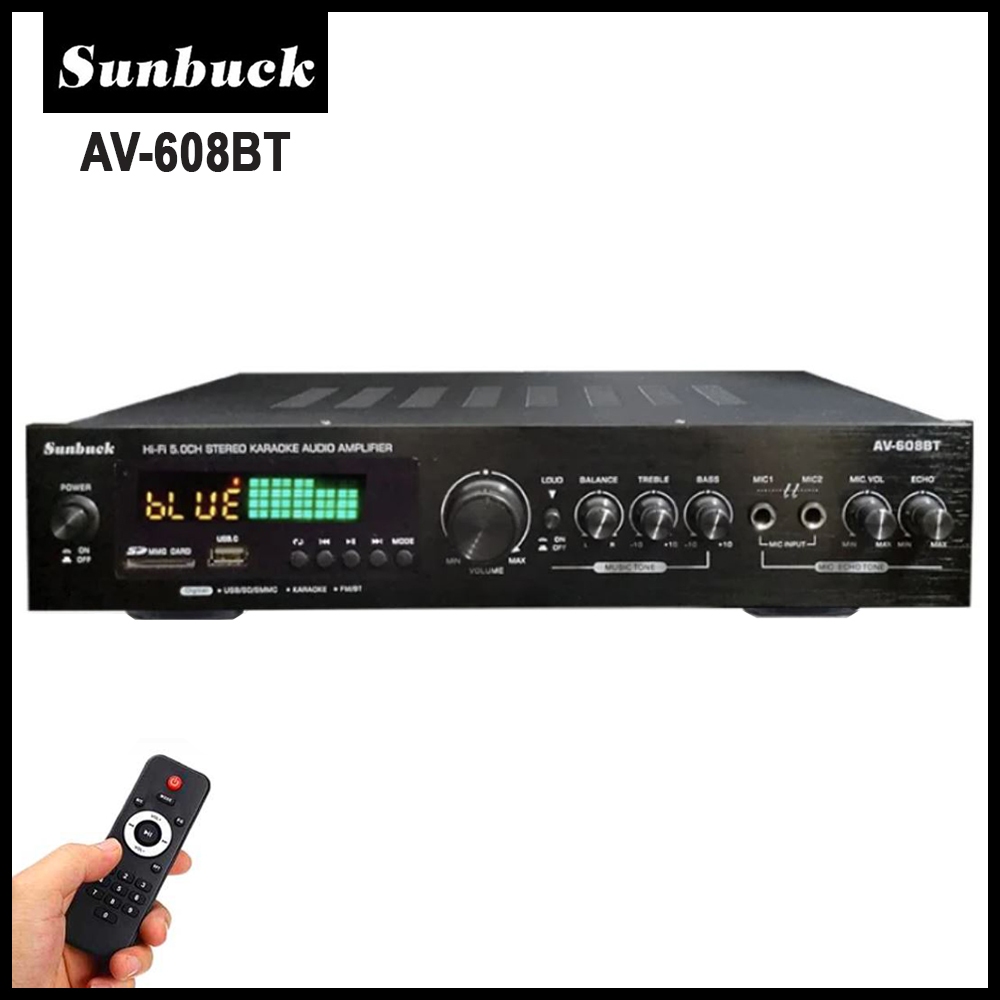 Jual Sunbuck Audio Bluetooth Amplifier Karaoke 5CH 600W - AV-608BT | Shopee Indonesia
