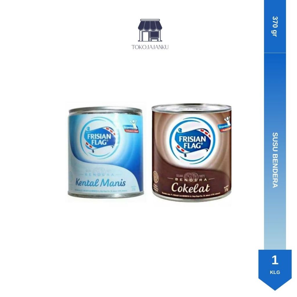 Jual SUSU BENDERA FRISIAN FLAG / SUSU KENTAL MANIS/ 370 gram (coklat ...