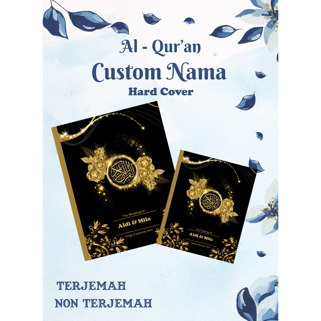 Jual AL QURAN CUSTOM NAMA HARD COVER A5 - QURAN CUSTOM - QURAN HANTARAN ...