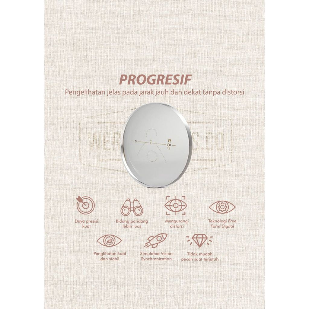 Jual Kacamata Lensa Progresif Plus Minus Baca Jalan Wanita Pria ...