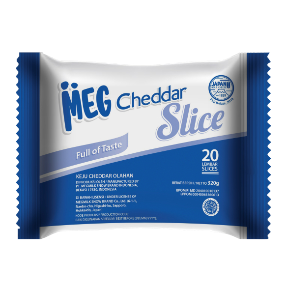 Jual MEG Cheddar Cheese Slice for Burger isi 20 - Keju Slice | Shopee ...