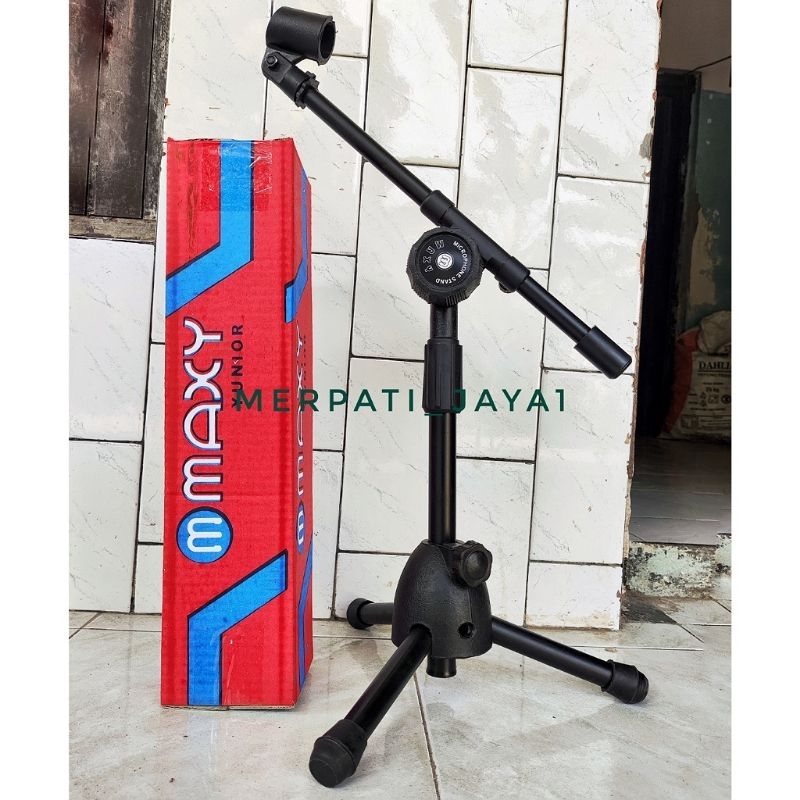 Jual Stand mic / tiang microphone maxy pendek duduk besi Tebal plus ...