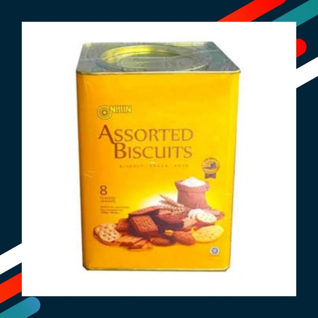 Jual Nissin Assorted biscuits yellow 1100gr biskuit kaleng kuning ...