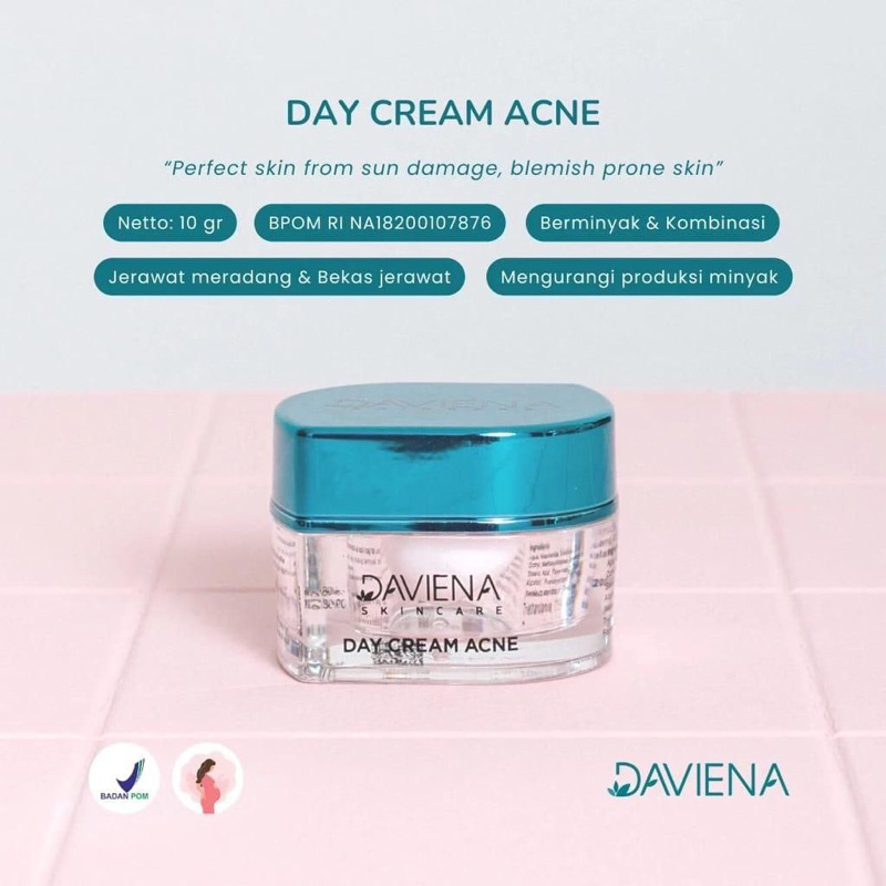 Jual DAY CREAM KRIM SIANG JERAWAT ACNE SERIES | DAVIENA DAVINA DEVIENA ...