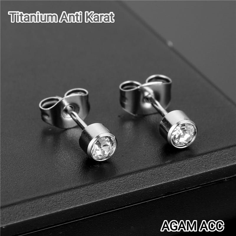 Jual 1 Pasang Anting Tindik Tembak 100% Titanium Anti Karat Pria dan ...