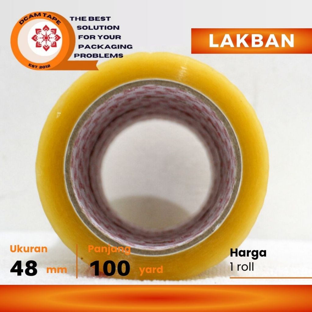 Jual Lakban Bening Coklat 48MM X 100 Yard Termurah - lakban OPP 2INCH ...