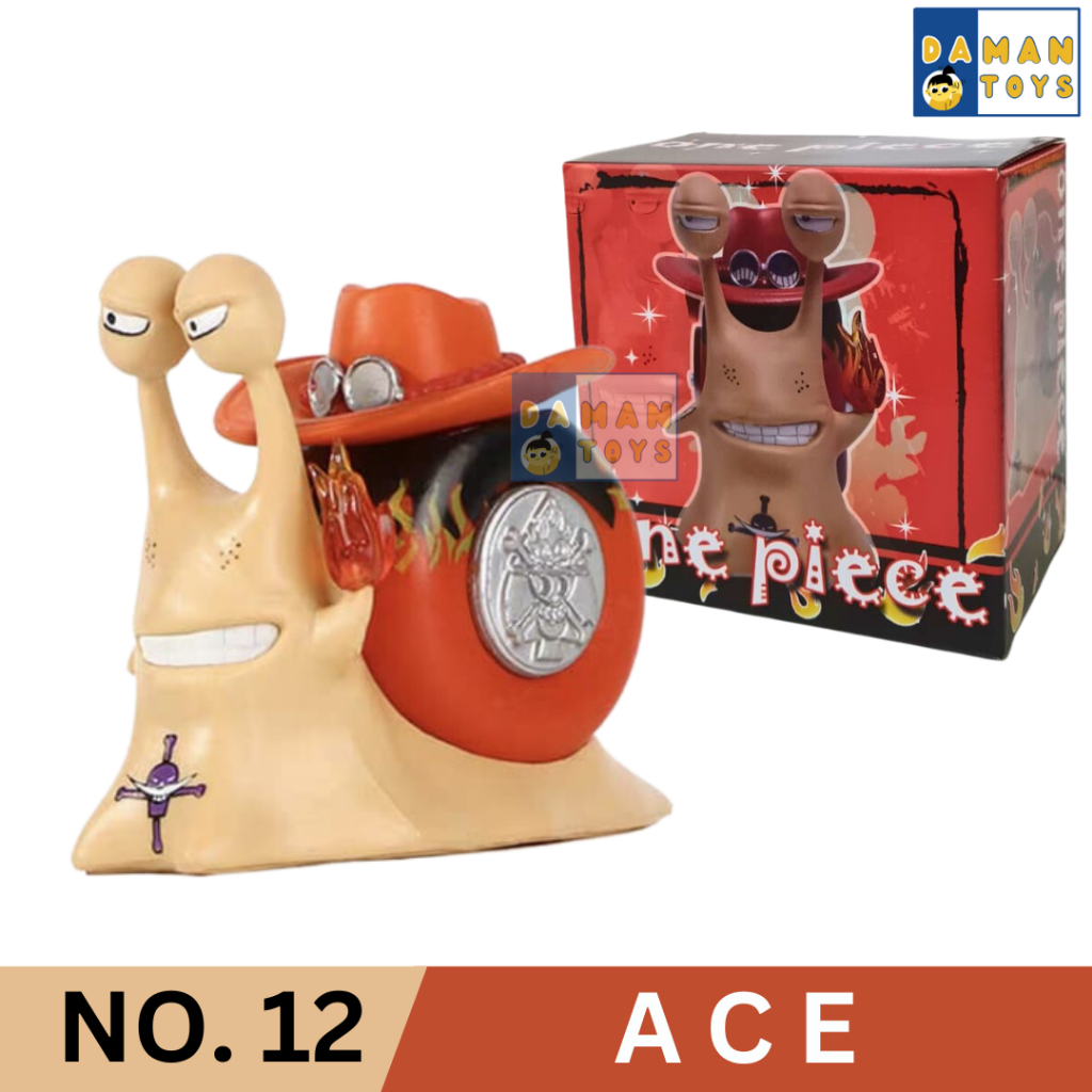 Jual One Piece Action Figure Denden Den Den Mushi Luffy Zoro Nami Snail ...