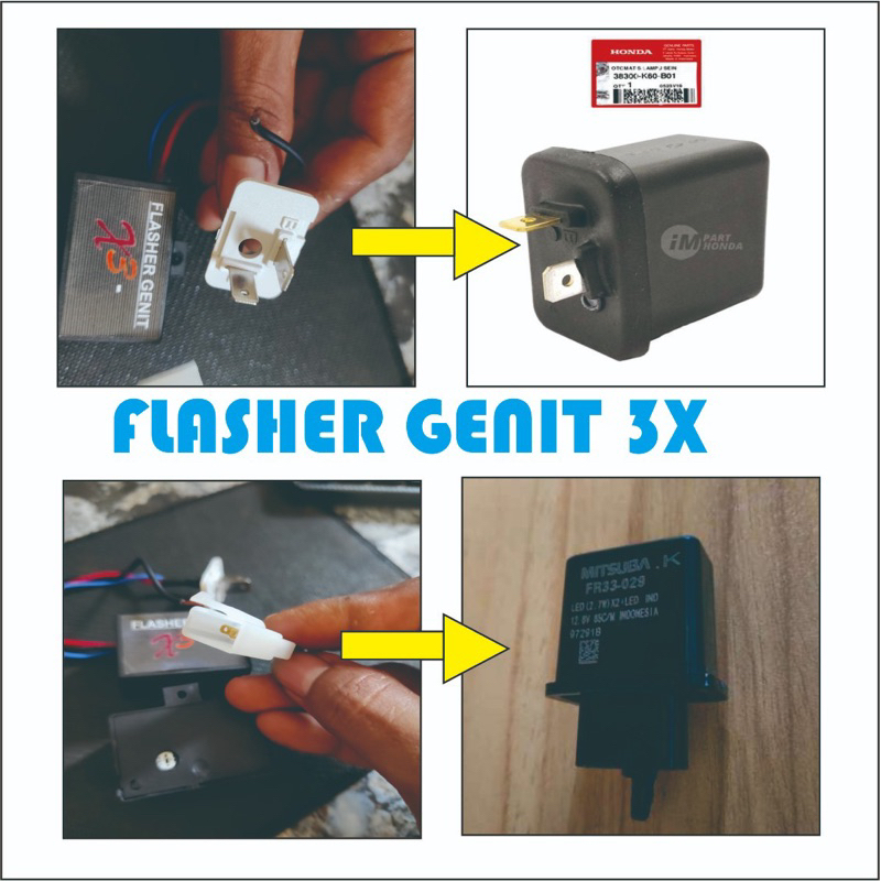 Jual Flasher genit PNP for led 12V X3 | Shopee Indonesia