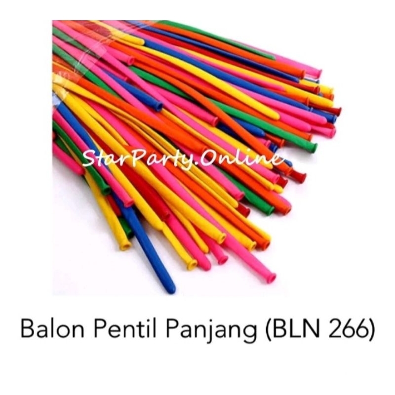 Jual Balon Pentil Panjang Mix Warna 10pcs /Balon Ulang Tahun /Balon ...