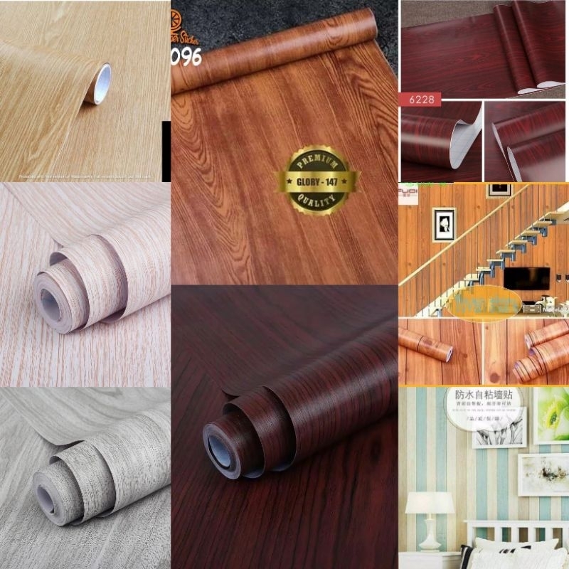 Jual WALLPAPER DINDING WALLPAPER KAYU TRIPLEK | Shopee Indonesia