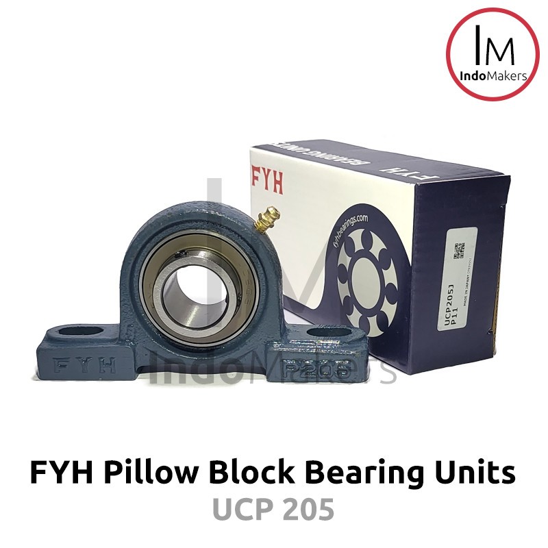 Jual Pillow Block Bearing Unit UCP 205 - As 25mm FYH Japan | Shopee Indonesia