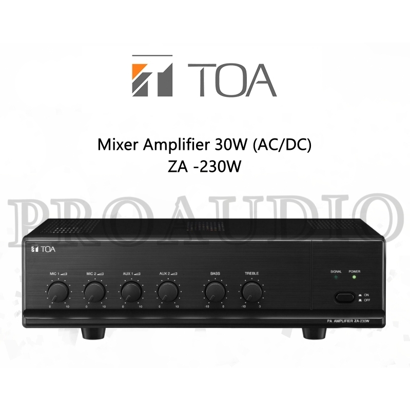 Jual MIXER AMPLIFIER TOA ZA-230 ZA230 ZA 230 POWER AMPLI 30 WATT ...