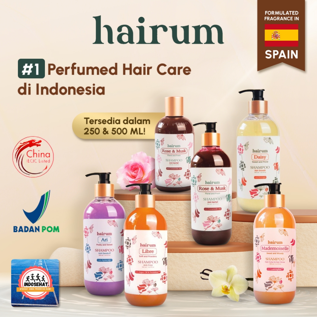 Jual HAIRUM Daisy Ari Libre Mademoiselle Rose & Musk Perfume Shampoo ...