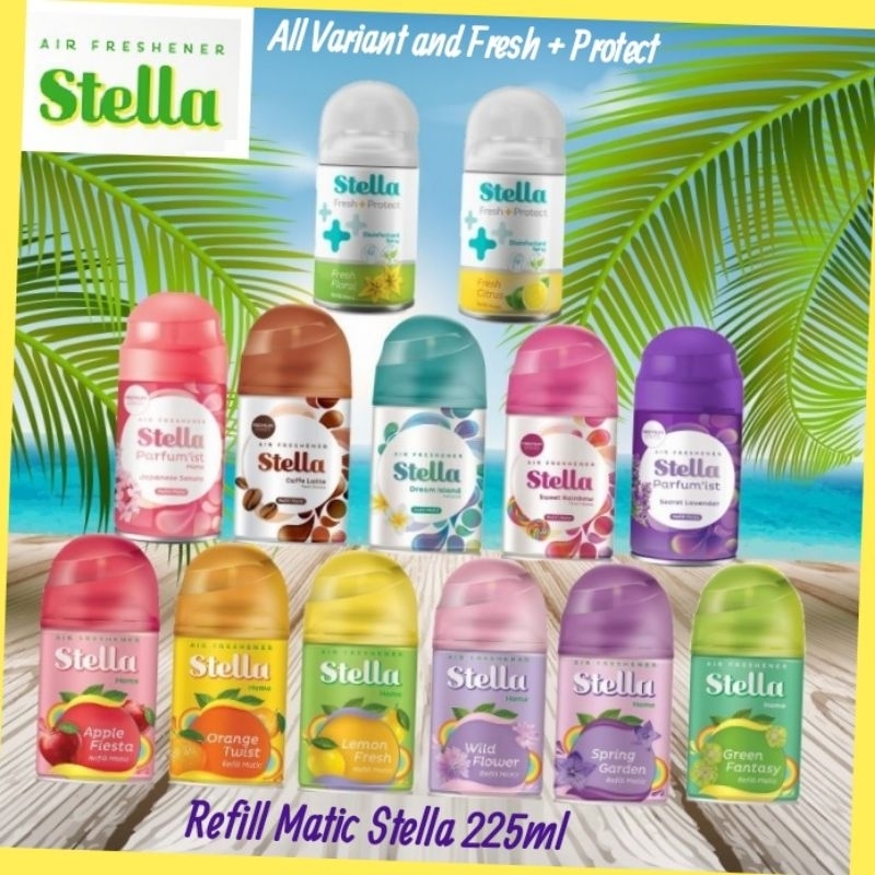 Jual STELLA AIR FRESHENER AROMATIC REFILL 225ML - Stella Pengharum ...