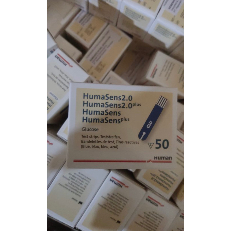 Jual Strip Humansens 2.0 plus glucose test 50 strip expire 2024 bulan ...