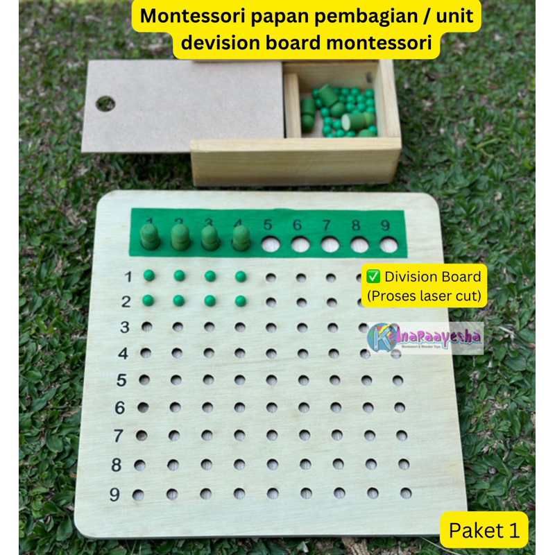 Jual Papan pembagian montessori / unit divison board montessori ...