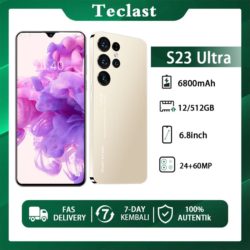 Jual Ponsel Baru 5G HP Pengiriman Lokal S23 Ultra HP Murah RAM 24+60MP ...