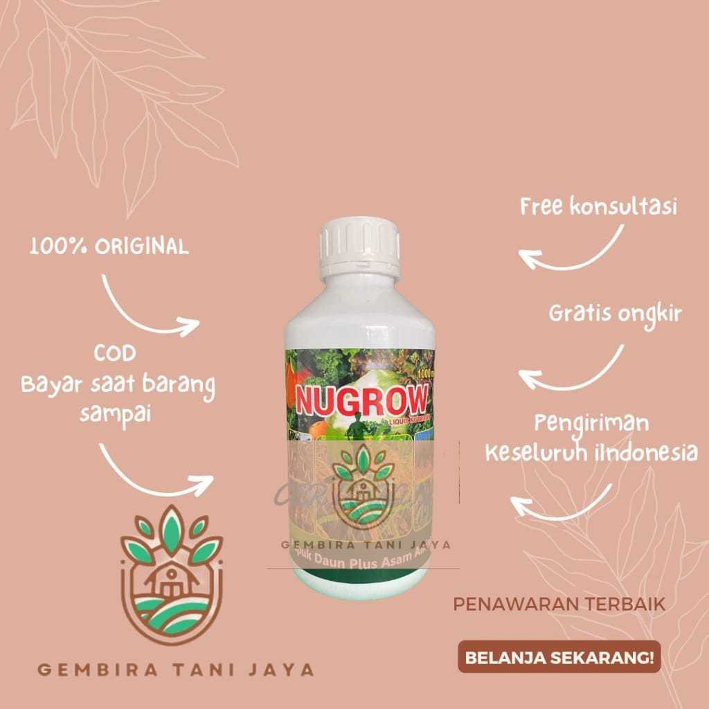Jual PUPUK DAUN NUGROW LIQUID NUTRISION kemasan 1Liter | Shopee Indonesia