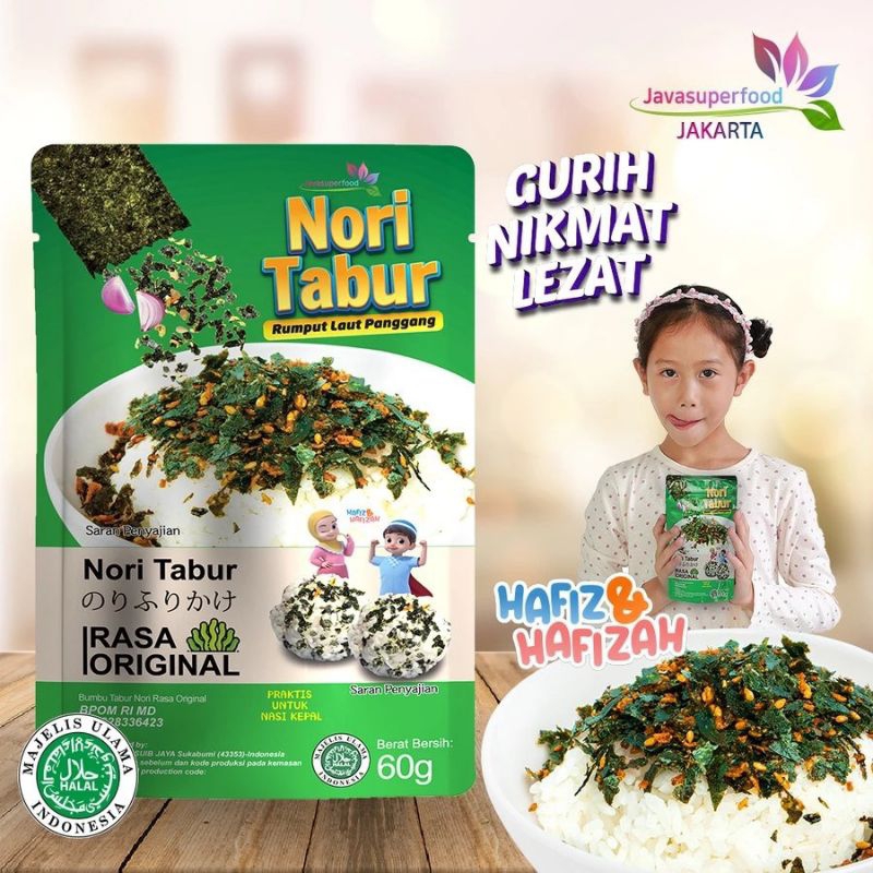 Jual Nori Tabur Rumput Laut Panggang Bon Onigiri 60 gram Original ...