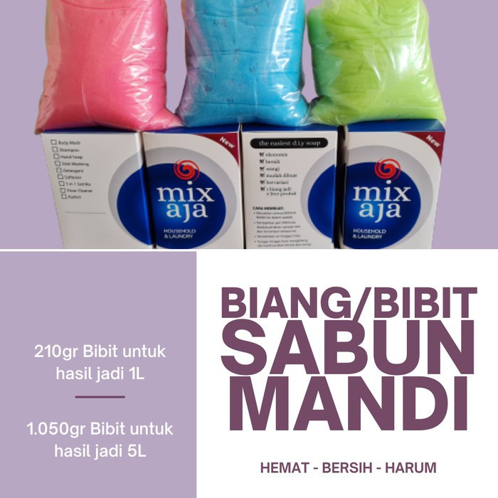 Jual Biang Sabun Mandi BESAR, untuk air 5L, berat biang 1.050gr ...