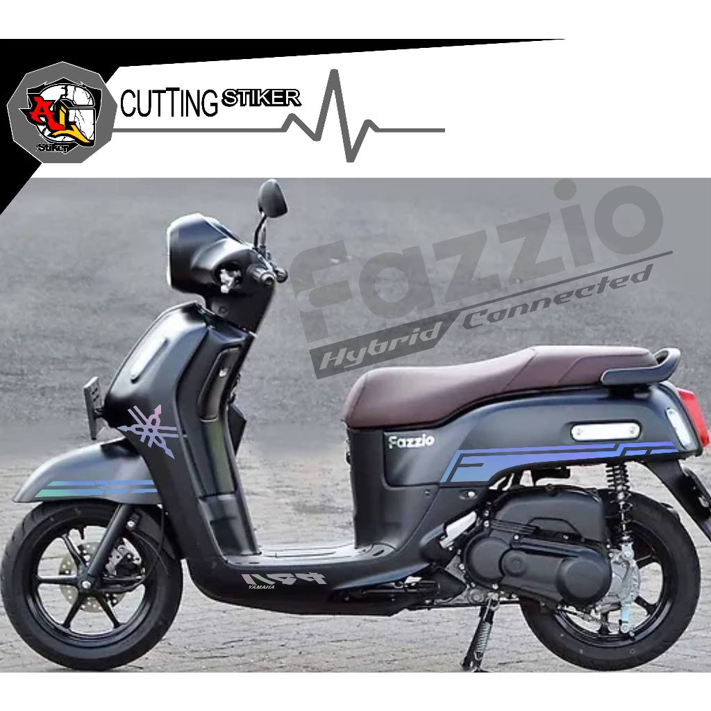 Jual STICKER CUTTING/SC.082A/STRIPING FAZZIO SIMPEL/STRIPING LIS SIMPEL ...