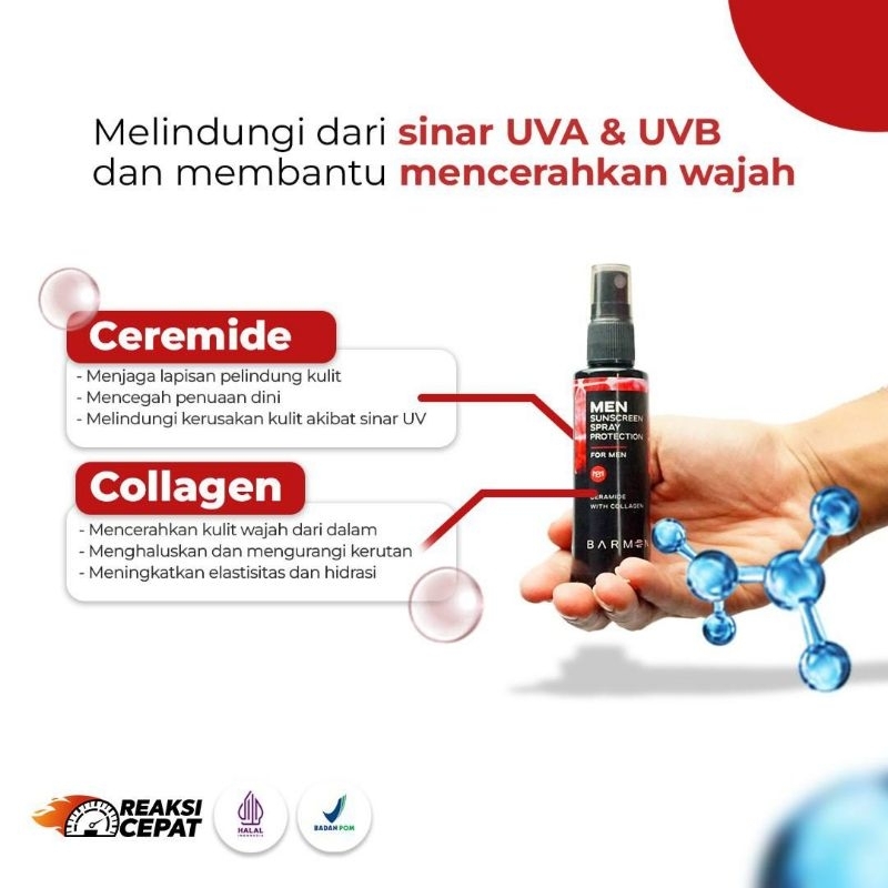 Jual BARMEN MEN PRO SUNSCREEN SPRAY | Shopee Indonesia