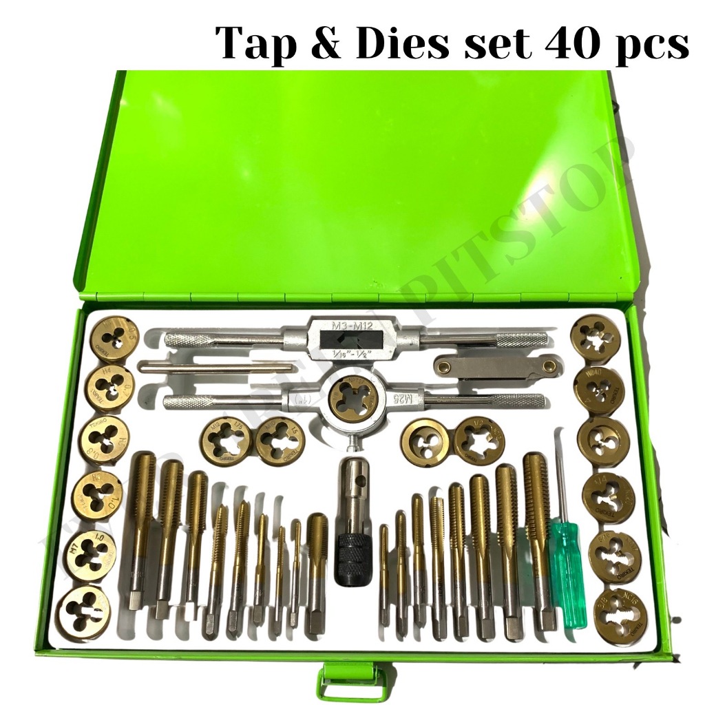Jual TAP Set dan Snei Set 40 pcs TEKIRO Alat Hand Tap Drat Snai Drat 3 ...