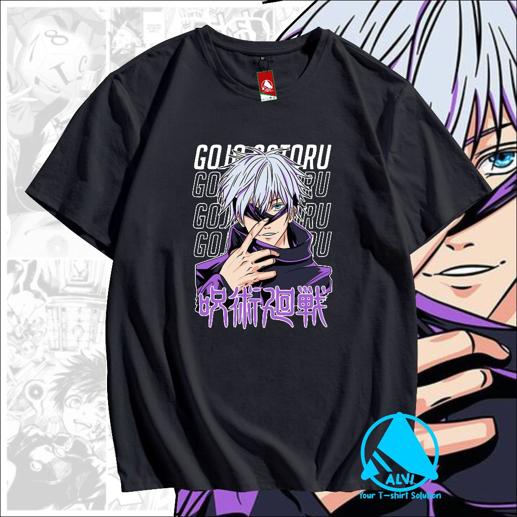 Jual KAOS ANIME WIBU JUJUTSU KAISEN GOJO SATORU KEREN alvi clothing ...