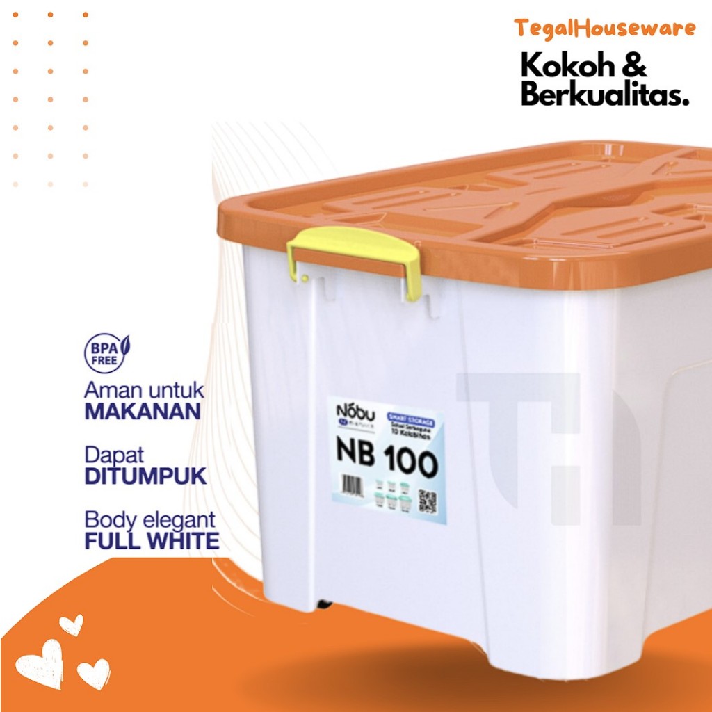 Jual CONTAINER BOX 100 L + RODA KOKOH DAN BERKUALITAS - GDC HOUSEWARE ...