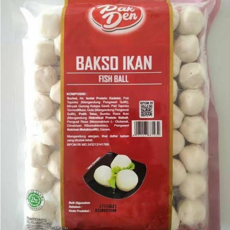 Jual Bakso Ikan Fish ball Pak Den 500gr | Shopee Indonesia