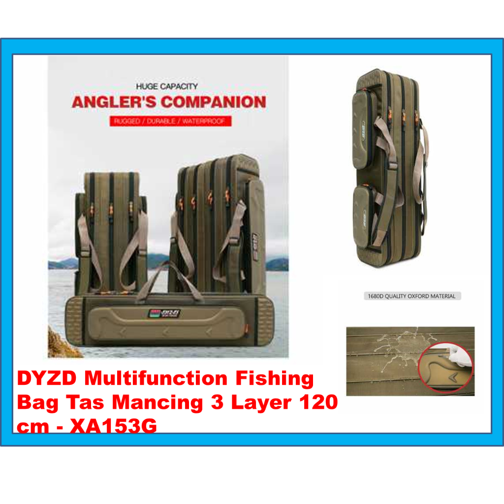 Jual Tas Mancing 3 Layer 120 cm Tas Joran Pancing Multifungsi 3 Lapis ...