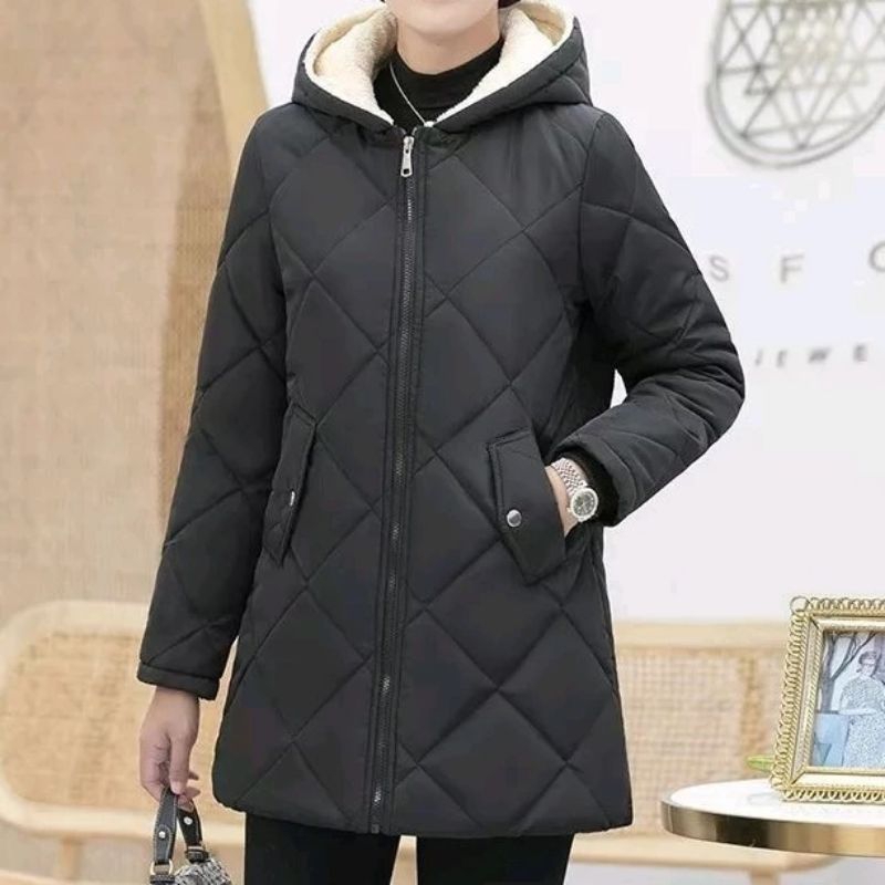 Jual jaket winter bulu wanita kekinian#jaket musim dingin tebal daleman bulu | Shopee Indonesia