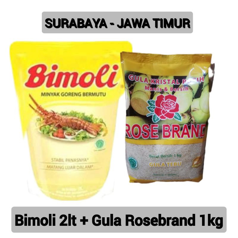 Jual Paket Bundling Minyak Goreng 2lt + Gula Rose Brand 1kg | Shopee ...