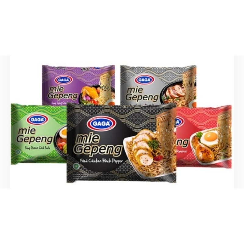 Jual Mie Gepeng Gaga Goreng 4 varian | Shopee Indonesia