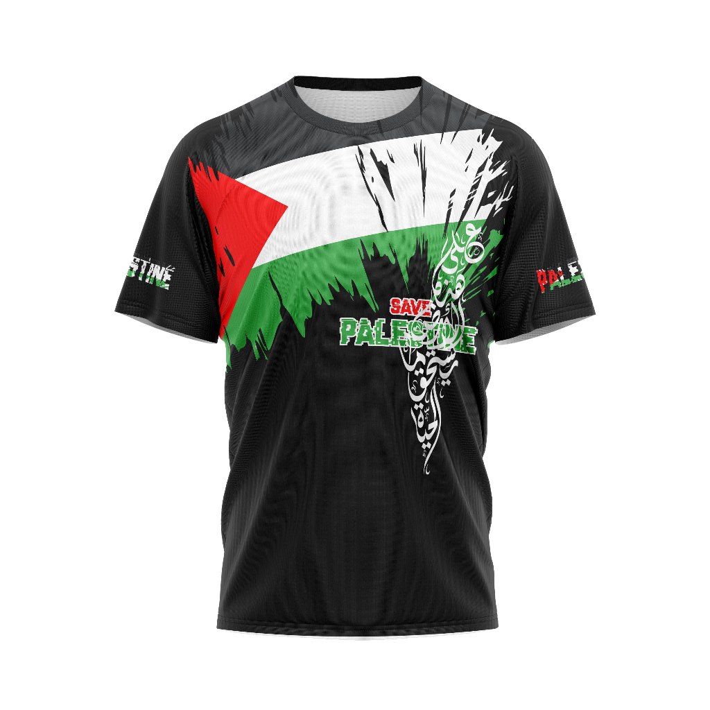 Jual Baju Pria Kaos T-Shirt Jersey Palestina Save Palestine Free ...