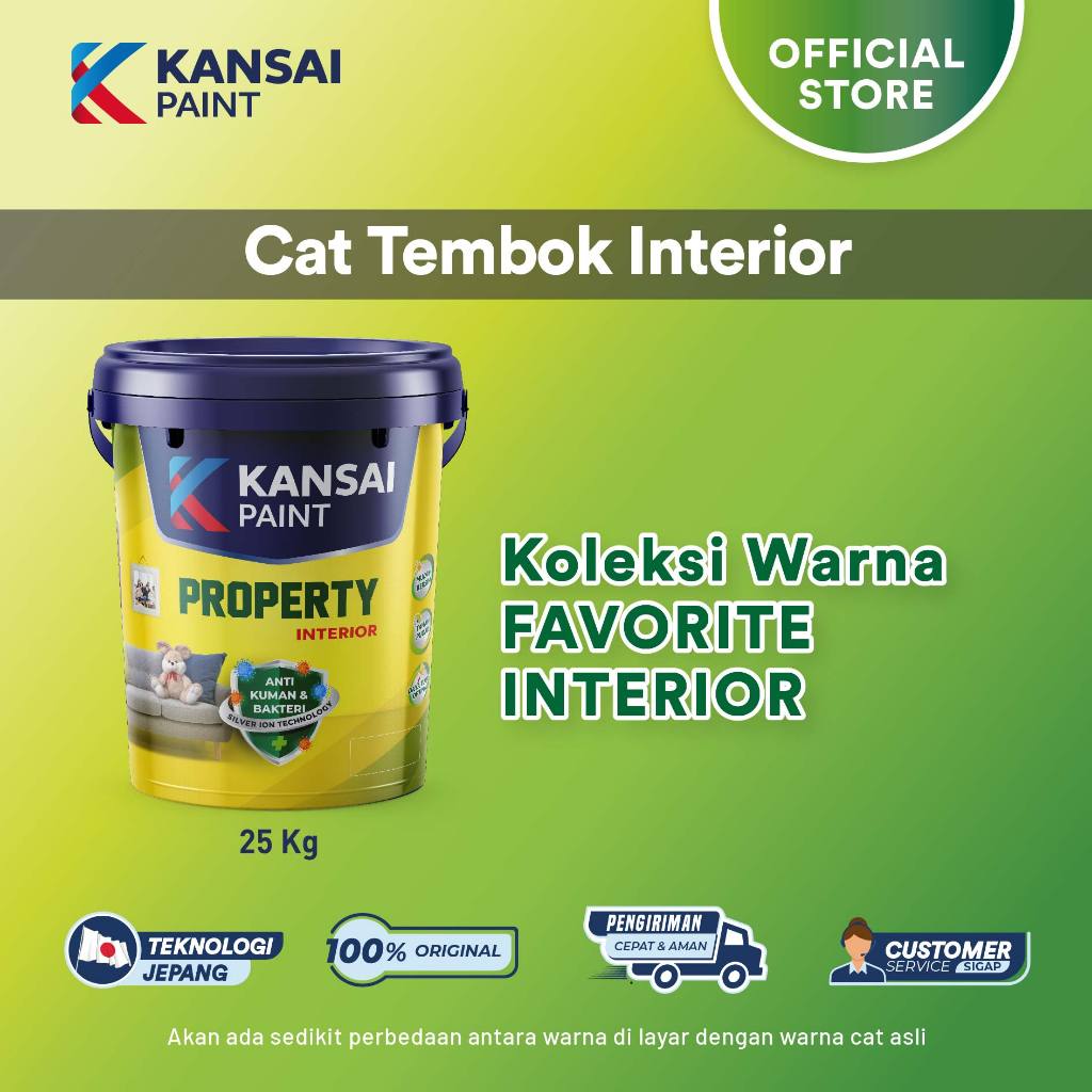 Jual Kansai Paint - Cat Tembok Interior Property Favorit Kemasan 25 Kg ...