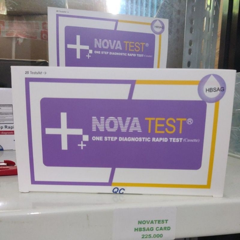 Jual novatest Nova test HBsAg cassette isi 25 | Hepatitis | laboratory ...