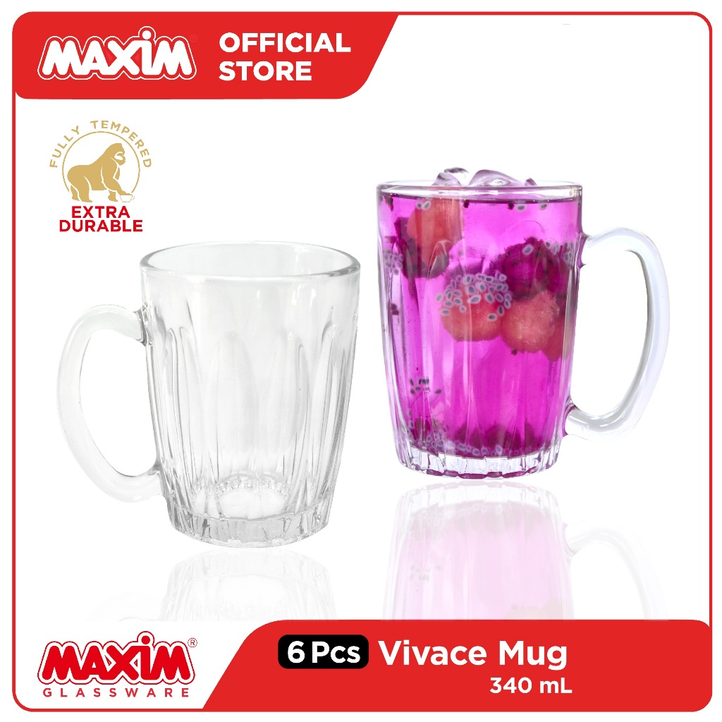 Jual Maxim Gelas Kaca Besar Lusinan 6pcs 340ml | Shopee Indonesia