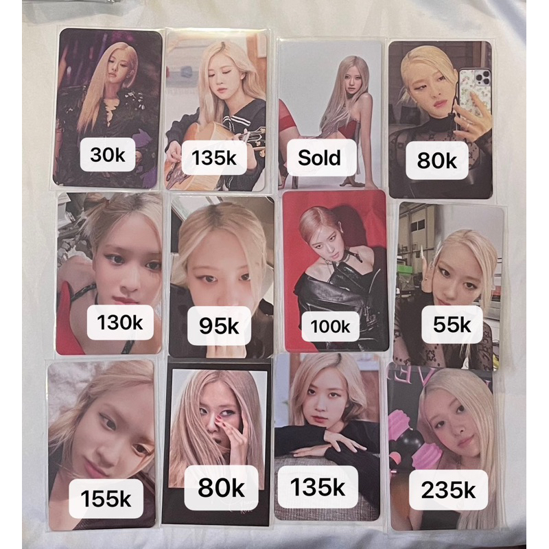 Jual OFFICIAL PHOTOCARD PC ROSE BLACKPINKPOB Photocard Blackpink rose ...