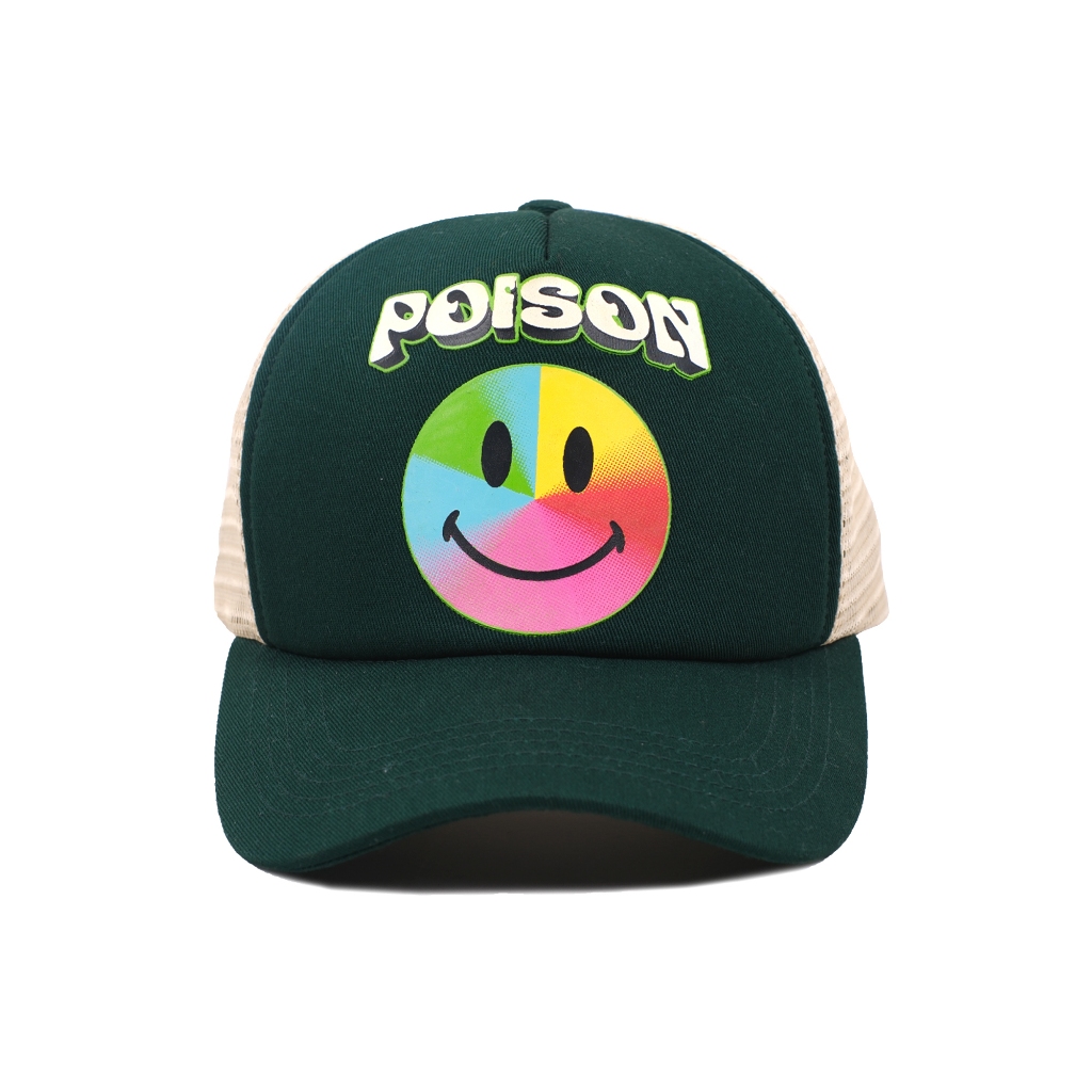 Jual POISON FOREVER SMILEY DARK GREEN TRUCKER | Shopee Indonesia