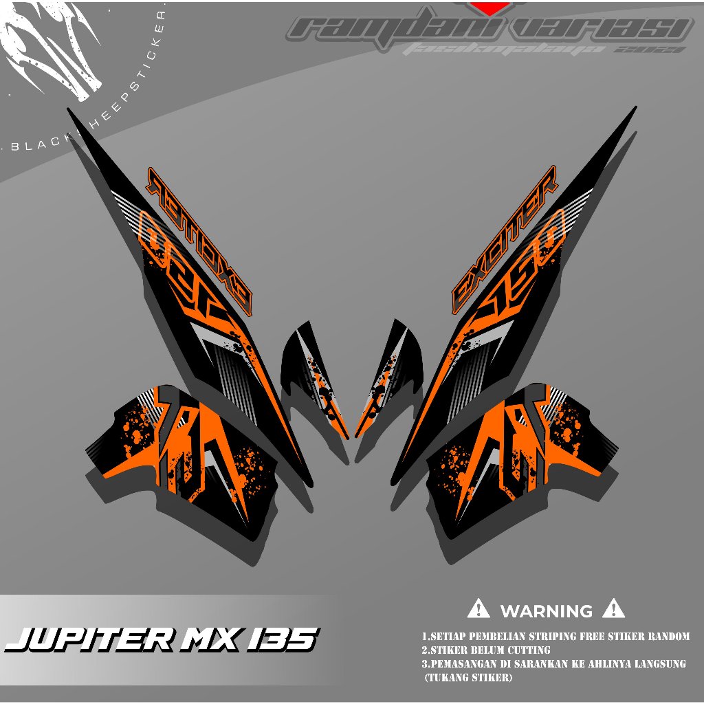 Jual STRIPING JUPITER MX 135 - STRIPING MX LAMA - STIKER MX OLD - MX ...