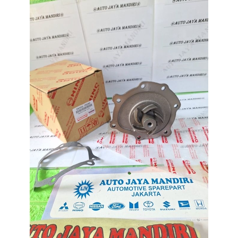 Jual Water pump pompa air radiator Hino dutro Ht130 Merk Hino Lobang 7 ...