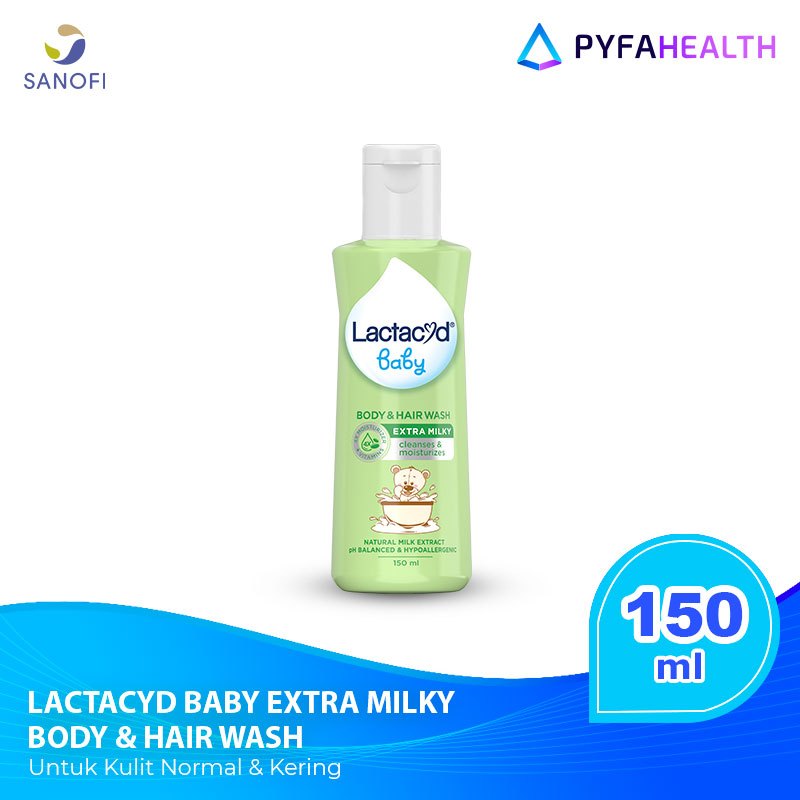 Jual Lactacyd Baby Extra Milky 2 in 1 Body and Hair Wash - 150ml ...