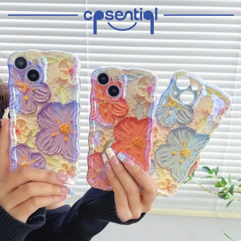 Jual [READY] Case Bunga Lilac 3D Effect Flower Softcase IPhone 15, 15 ...